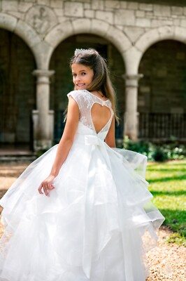 Flower Girls Princess Wedding Bridesmaid Birthday Formal Dress ...