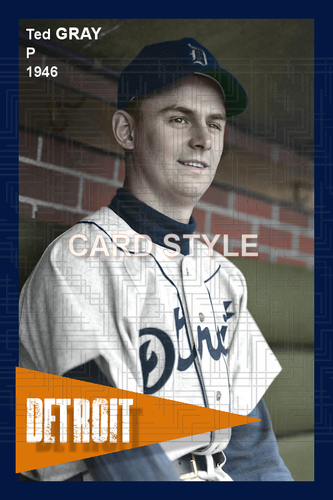 Ted Gray - 1946 Detroit Tigers - choose a size - colorized print | eBay