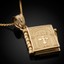 Gold Bible Pendant Necklace Openable Christian Religious Jewelry Men ...