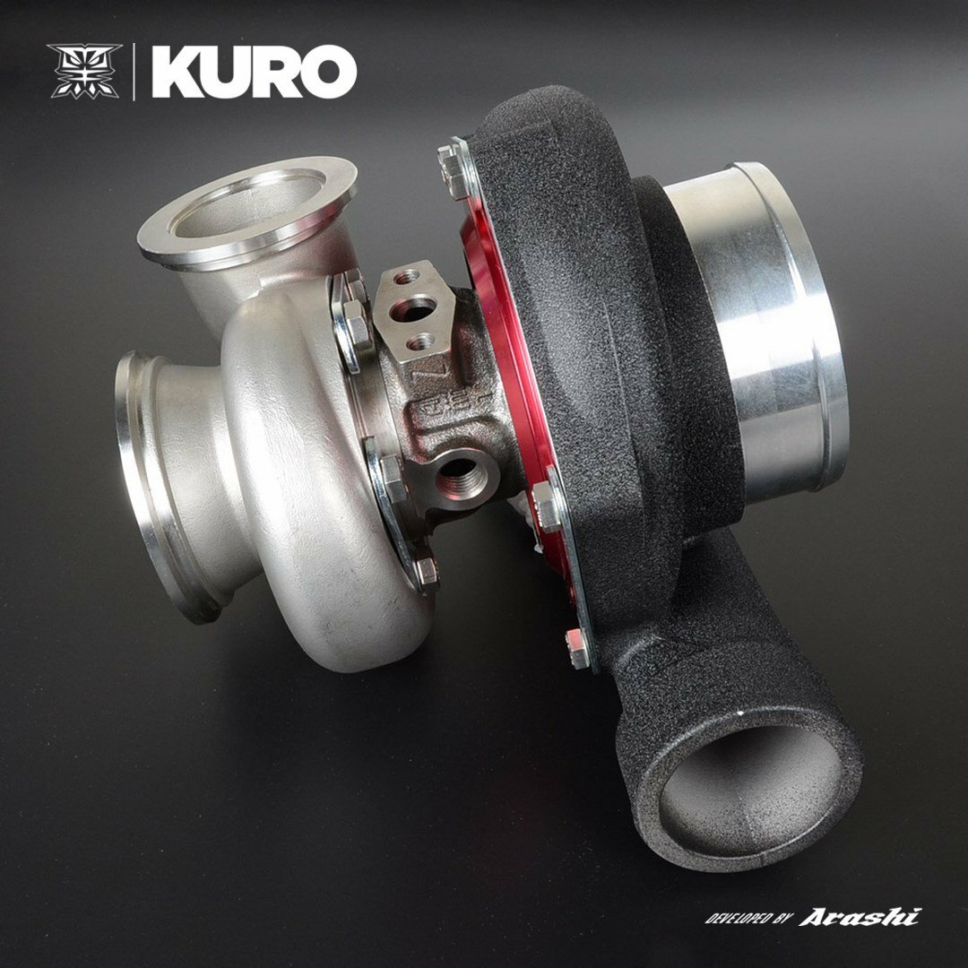 KURO 4" GTX3576R Dual Ceramic Ball Bearing Turbo A/R 1.06 V-band ...