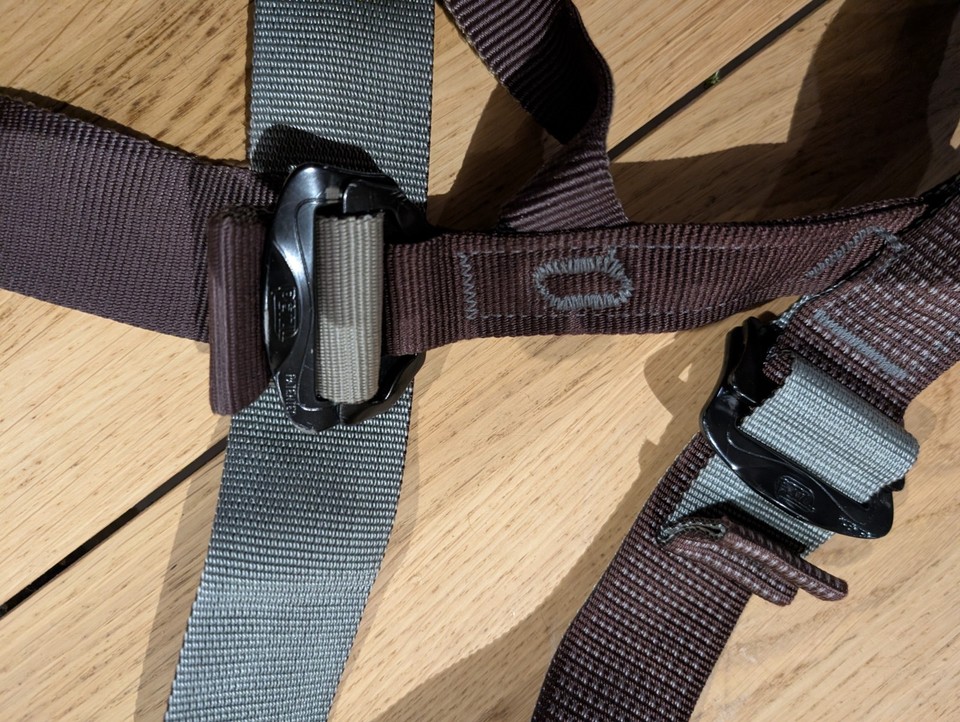 Petzl Gym Sit Harness,XL to XS, Slidelock Buckles, Good Condition, 2012 ...