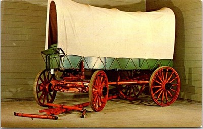 Jung Carriage Museum Covered Wagon Advertisement Postcard E81 | eBay