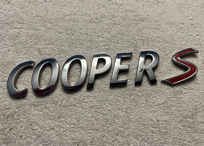 2001-2013 BMW Mini Cooper S Emblem Logo Letters Badge Trunk Gate Rear ...