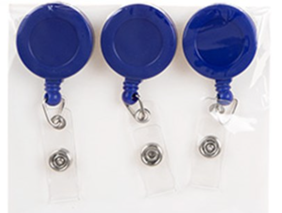 Black/Chrome Retractable YoYo belt clip Great ID Card/Pass holder Heavy ...