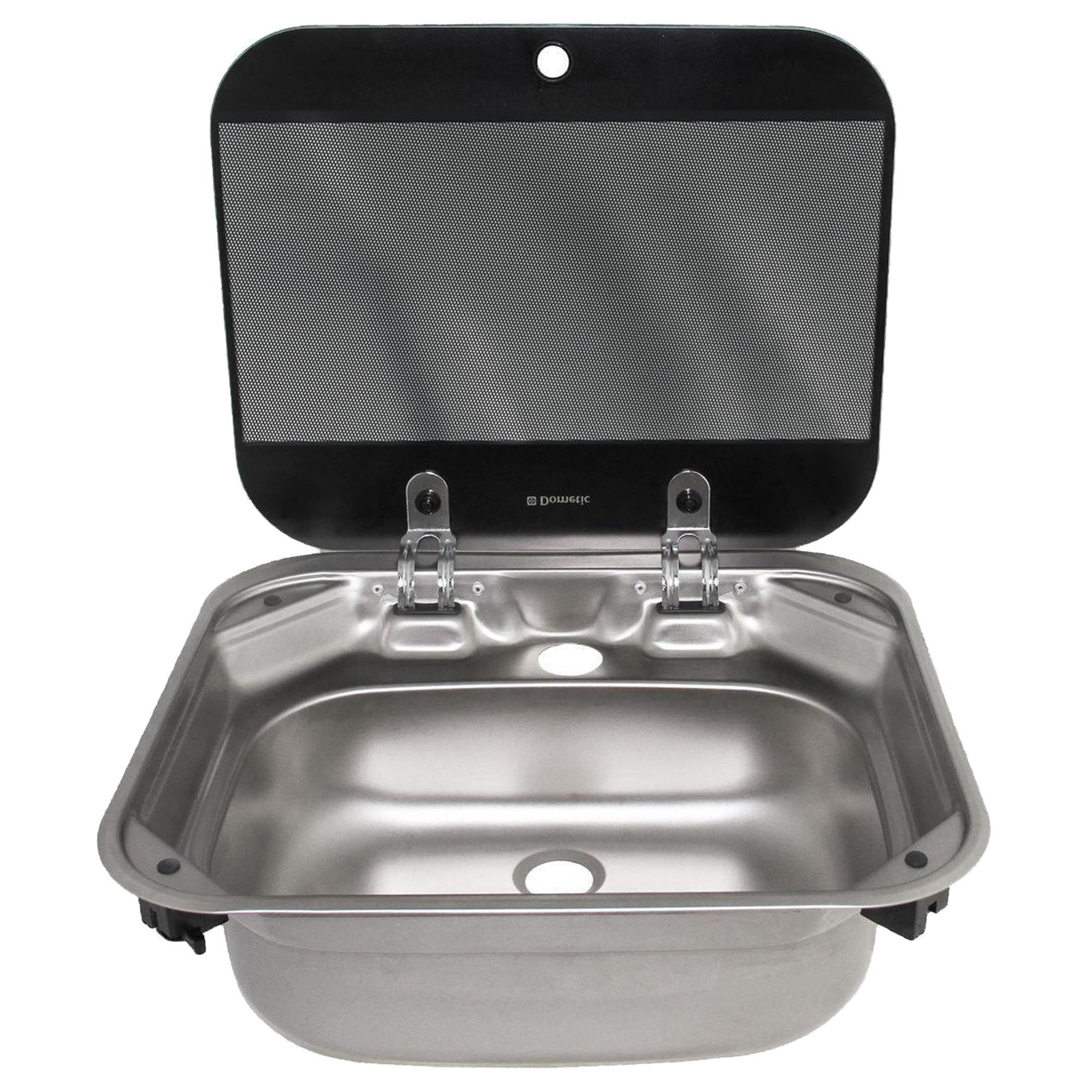 DOMETIC SMEV 8005 SMALL CARAVAN MOTORHOME CAMPER SINK GLASS LID HOT ...