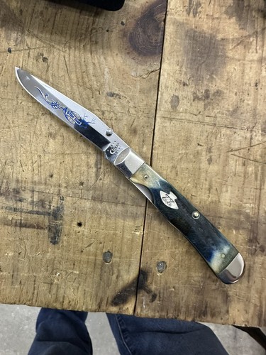 Extremely Rare Case XX 5154L Genuine Blue Stag Trapperlock | eBay