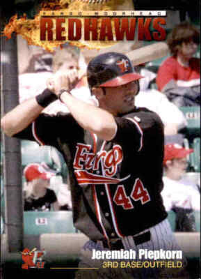 2009 Fargo-Moorhead RedHawks Team Issue #16 Jeremiah Piepkorn Brainerd ...