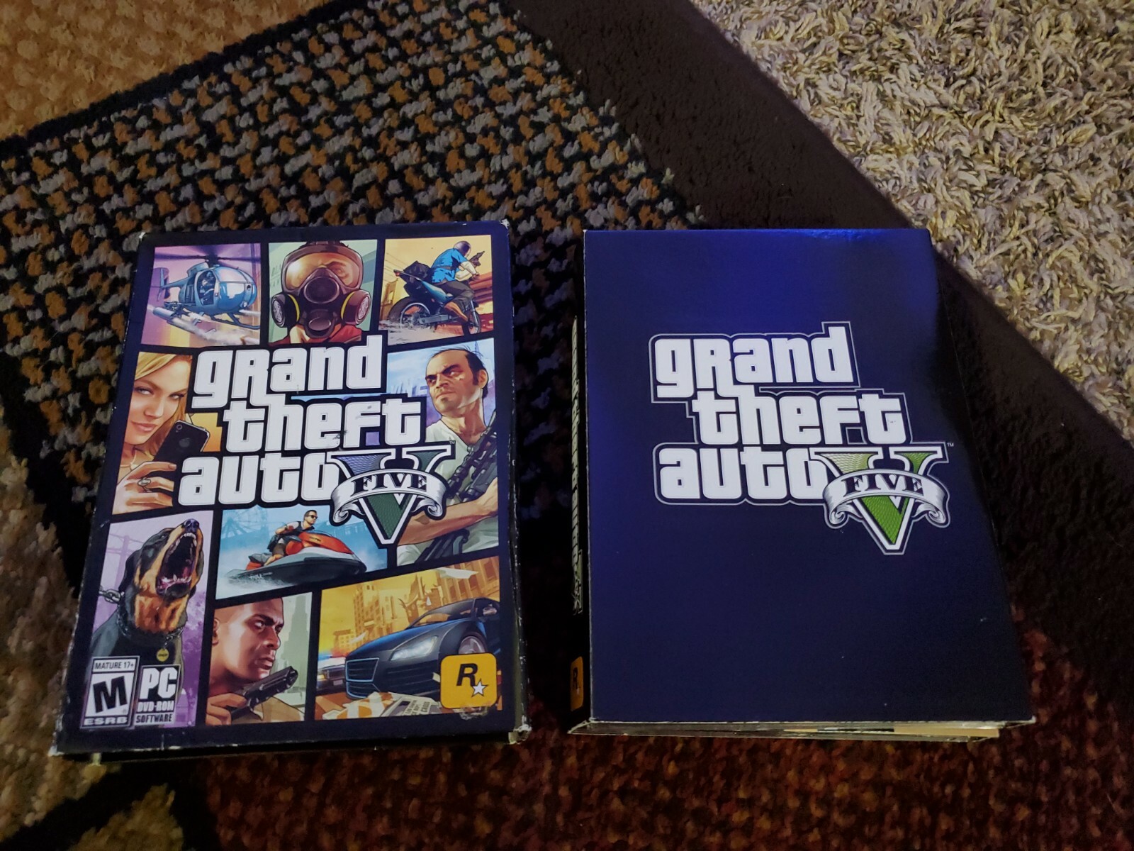 Grand Theft Auto V Five GTA FIVE (5) for PC DVD-ROM 7 Discs Complete ...