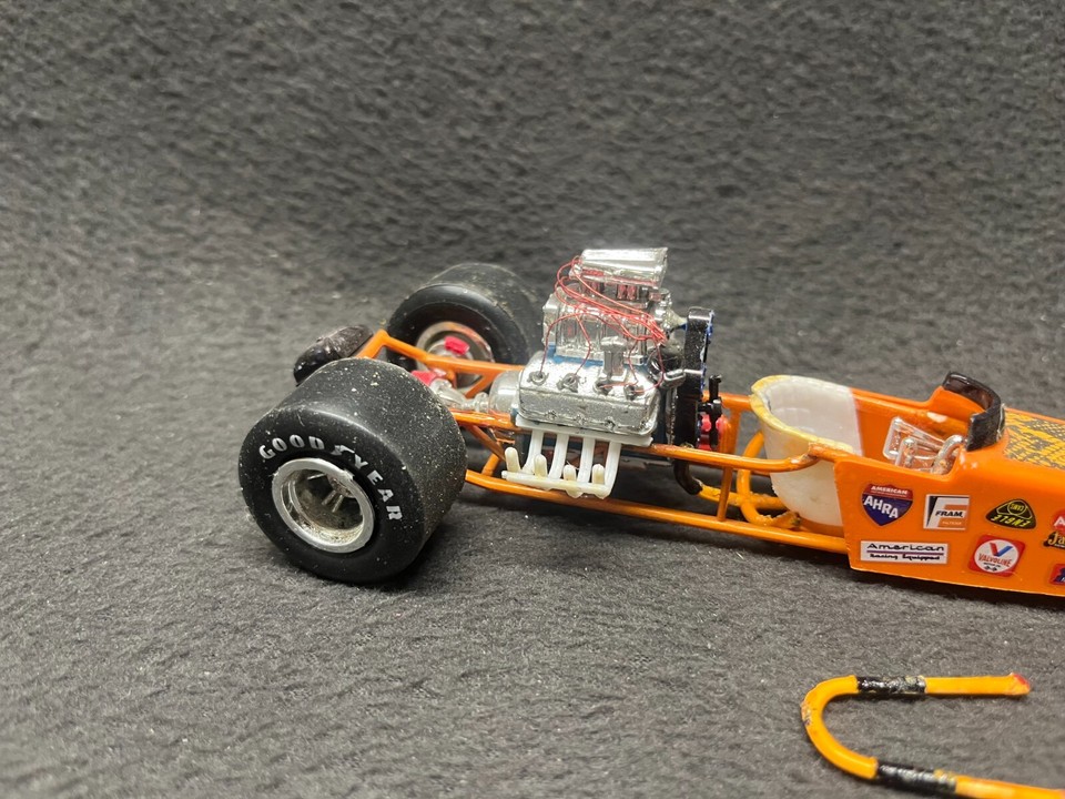 AMT Copperhead Rear-Engine Dragster Model 1/25 Hemi Blower Engine Drag ...