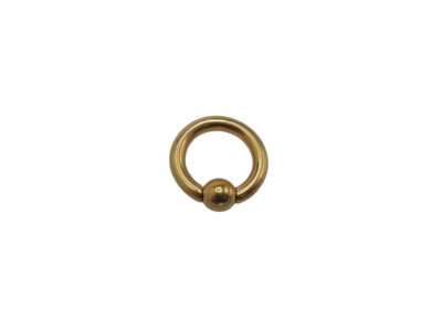 BCR Intimpiercing Prinz Albert goldfarben XXL Piercing 3-8mm Klemmkugel ...