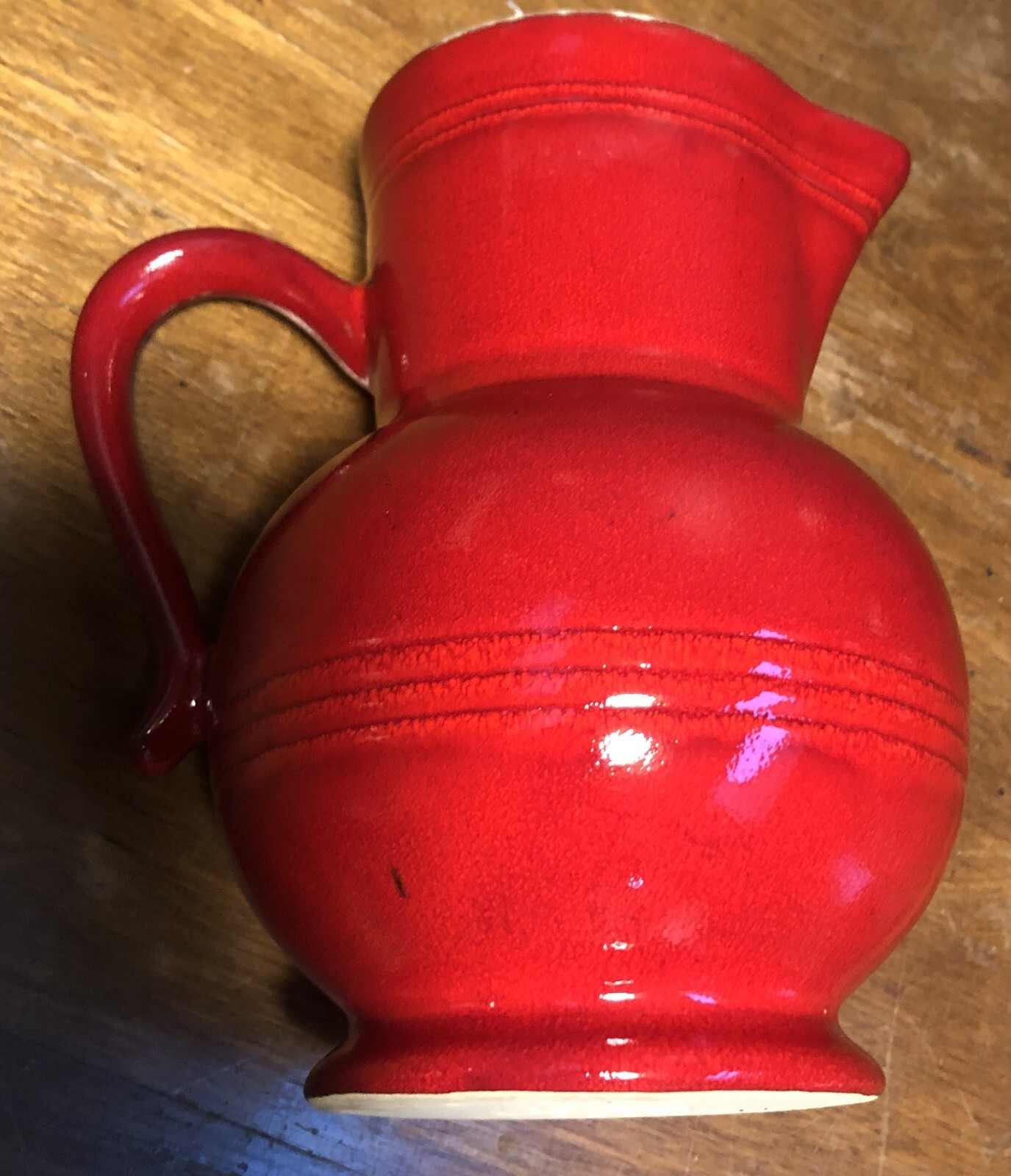 Beautiful Red Emile Henry Pottery 1.3 L Ceramic Pitcher Made In France ...