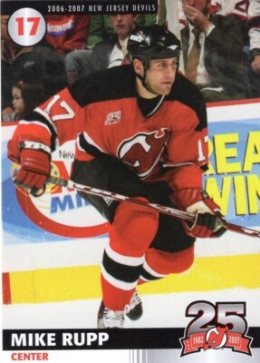 Mike Rupp 2006-07 New Jersey Devils 25th Anniversary Team Issue | eBay