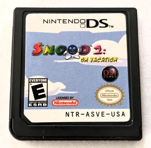 SNOOD 2: ON VACATION NINTENDO DS GAME 3DS 2DS LITE DSI XL | eBay