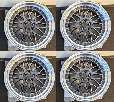 19x9.5 Aodhan AH02 AH2 5x120 +35 Hyperblack 19" Wheels Rims Set(4) 72.6 ...