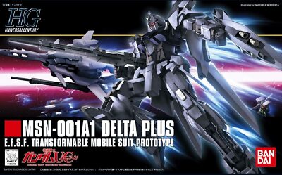 Gunpla 1/144 BANDAI Gundam HGUC MSN-001A1 Delta Plus EFSF Transformable ...