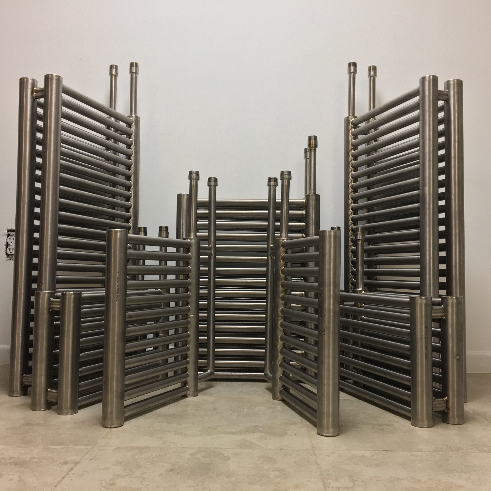 Immersion Grid Coil Heat Exchanger Grade 2 Titanium, Heating, Cooling ...