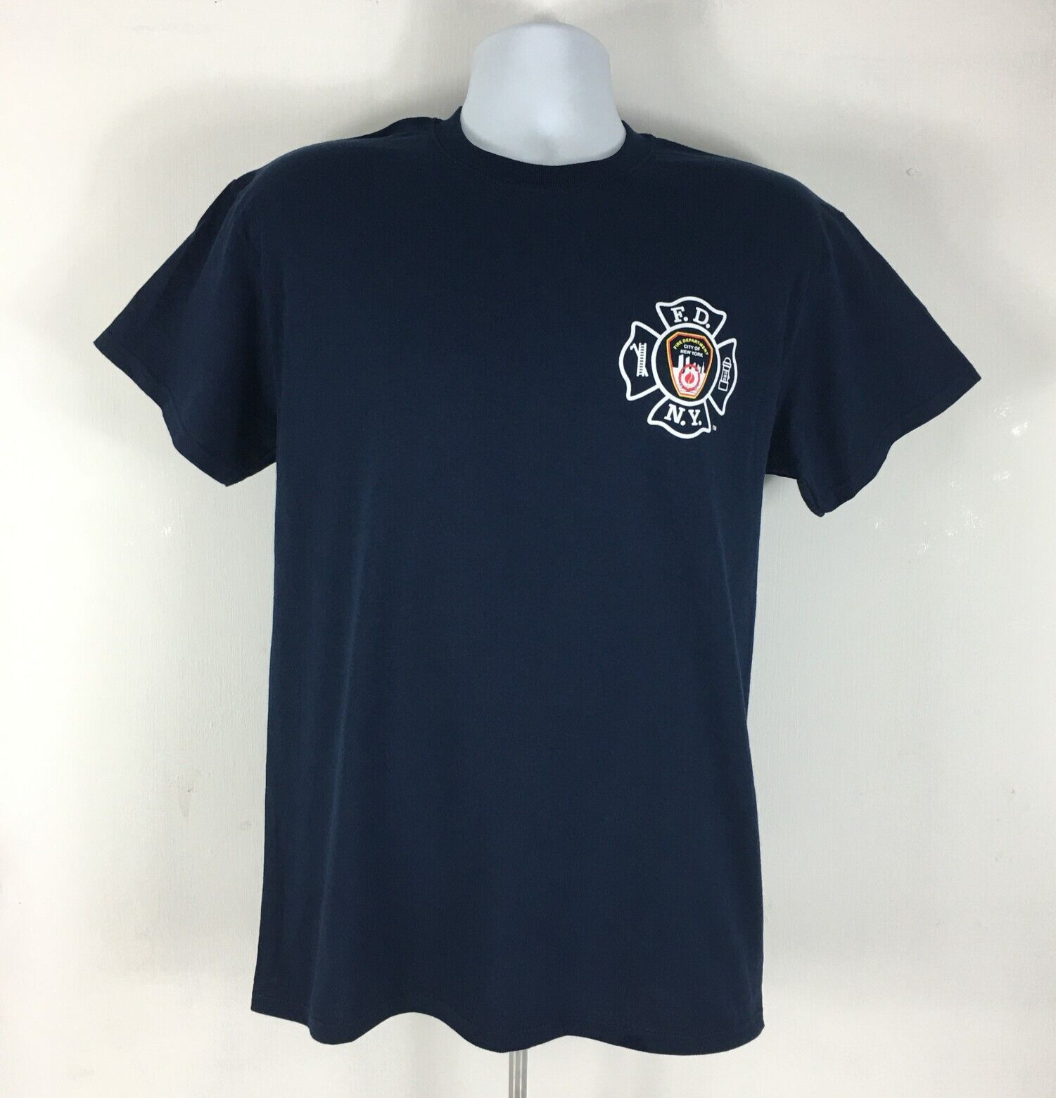 FDNY Firemans Blue Gildan T Shirt Mens Medium FDNY Fo… - Gem