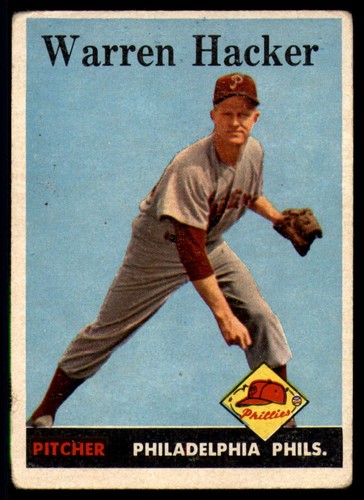 1958 Topps #251 Warren Hacker VG Phillies ID:63833 | eBay