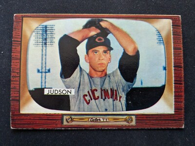 1955 Bowman Baseball Card # 193 Howie Judson - Cincinnati Redlegs (VG ...