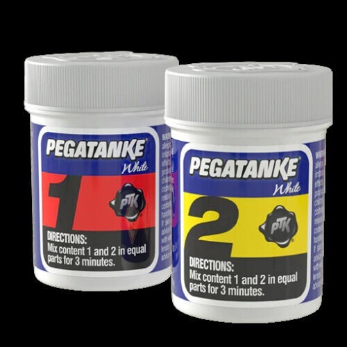 Pegatanke White | 2 Part Epoxy Resin | 44ml | Aesthetic Finish ...