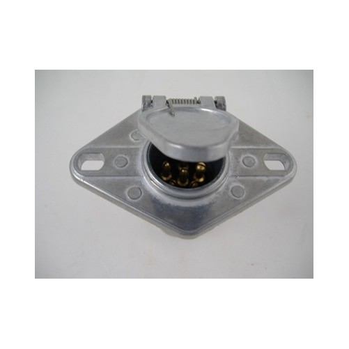 6 Way Round Split Pin Socket / Fits 6 Way Split Pin Trailer Wiring Plug ...