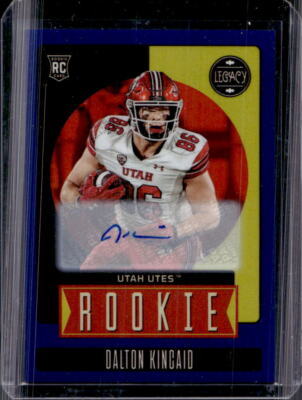 2023 Panini Legacy Dalton Kincaid Autograph Auto Rookie RC #175 Utes | eBay
