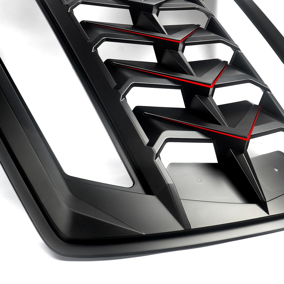 Rear Window Louver Sun Shade Cover Matte Black For Corvette C7 Z06 ...