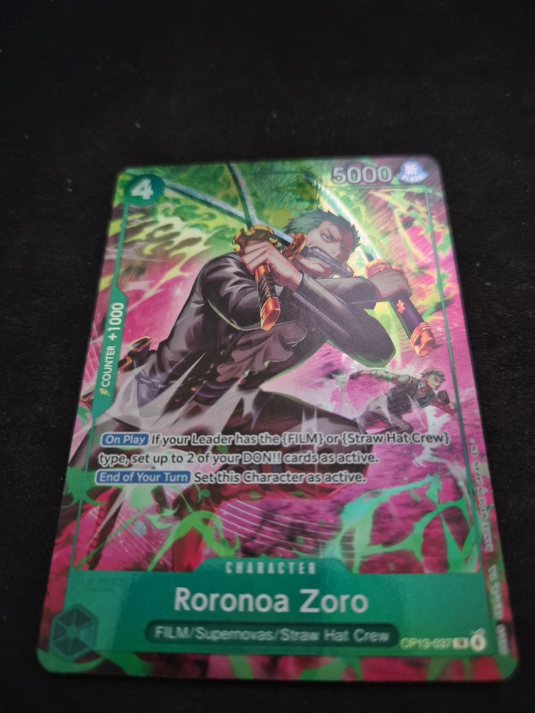 OP15 Roronoa Zoro Treasure Rare TR Super Rare PRERELEASE NM | eBay