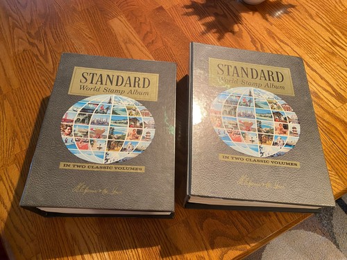 The Standard World Stamp Album by H. E. Harris Both Volumes - Starter ...