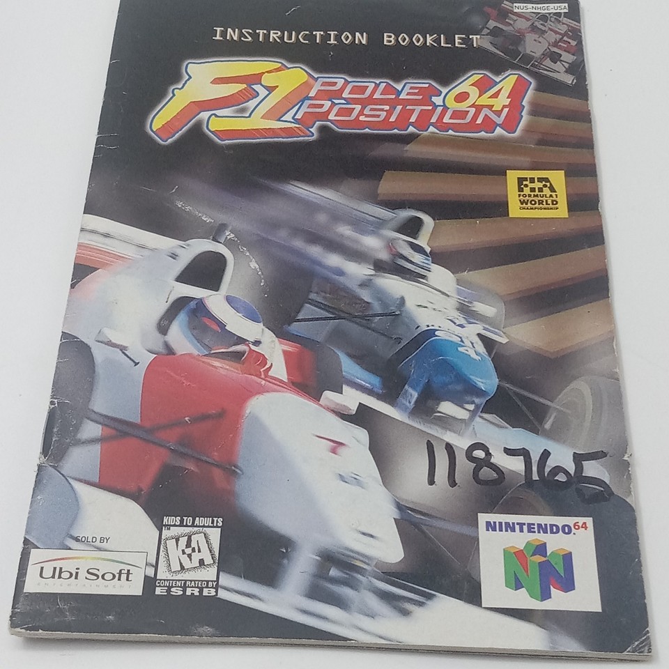 Nintendo 64 F1 Pole Position 64 N64 CIB Complete With Box Protector ...