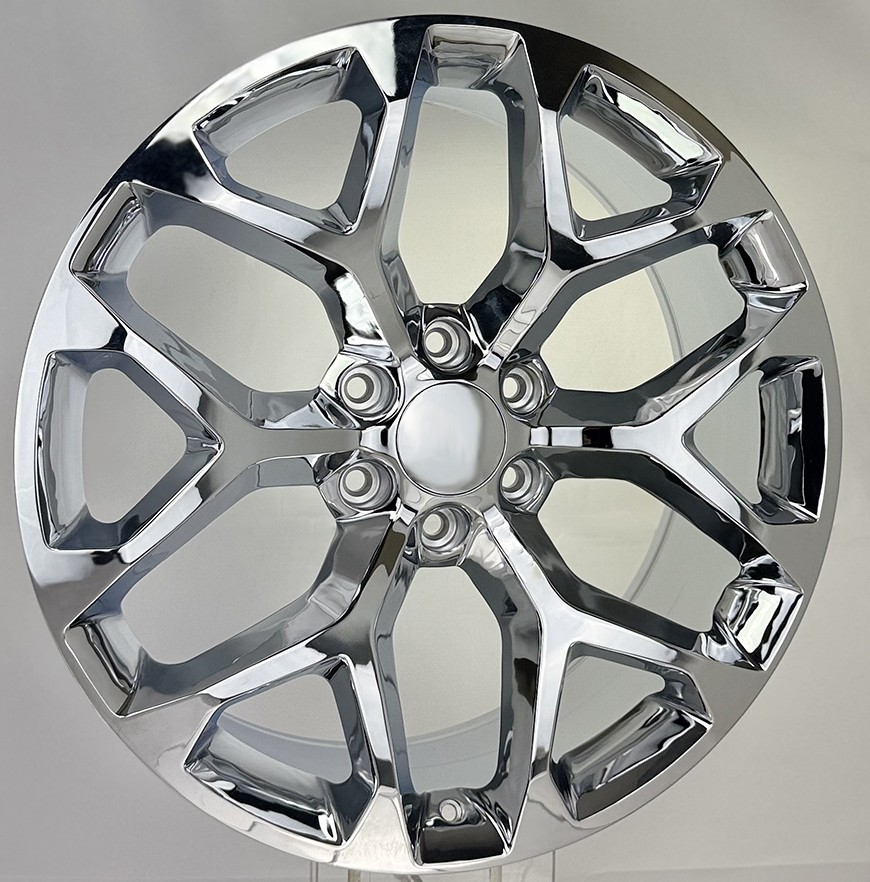 ONE SINGLE Chrome 22" Snowflake Wheel Rim For 2000-2025 GMC Sierra ...