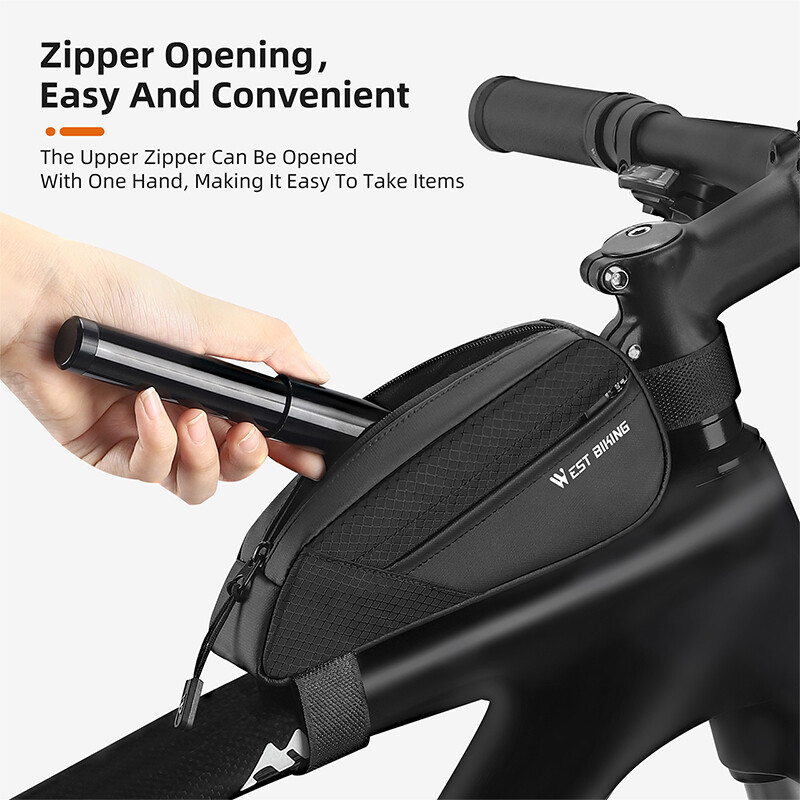 WEST BIKING Bicycle Frame Top Tube Bag MTB Road Bike Cycling Triangle ...