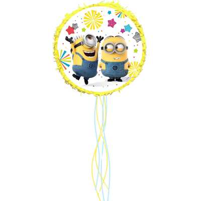 Despicable Me 3 Minions Party Supplies Activity Pull String Pinata ...