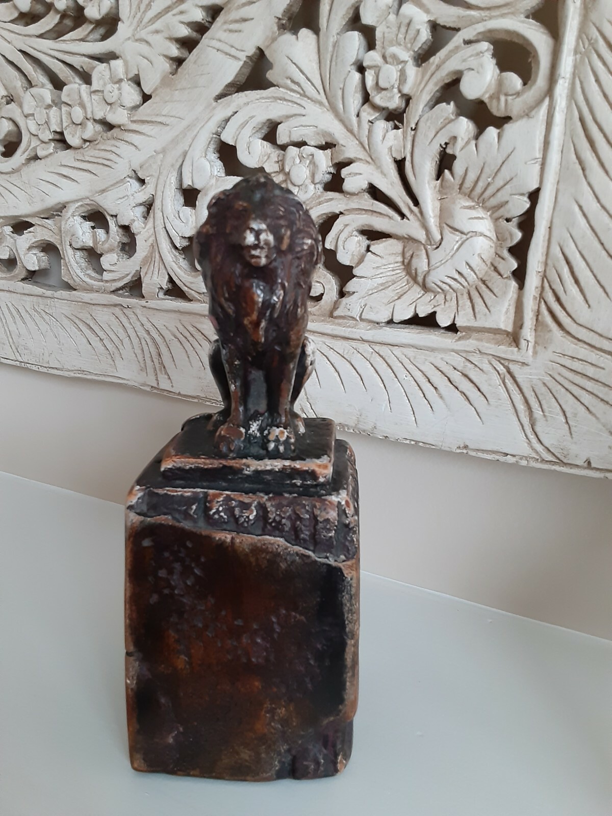 VINTAGE ORIGINAL REPRO ATTILA TIVADAR Sculpture Figurine Statue LION ...