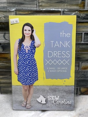 Sew Caroline Tank Dress Sewing Pattern Size XS-XXL SC02 New | eBay