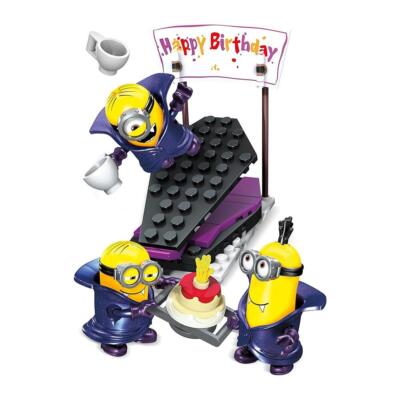 Mega Blocks Minions Toy Set Vampire Birthday Surprise Block Building ...