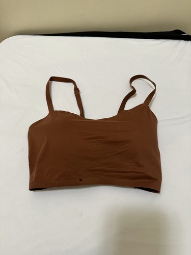 Nike Women's Yoga Indy Luxe Low Padded Sports Bra Brown AQ0140-275 Size ...