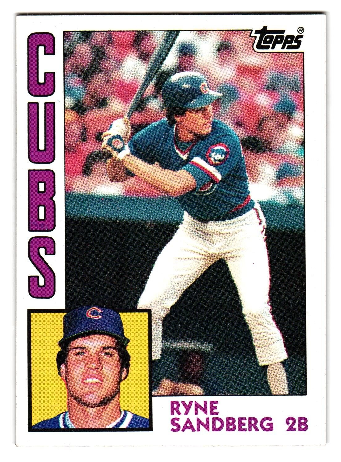 1984 TOPPS BASEBALL # 596 RYAN SANDBERG HALL OF FAMER! | eBay