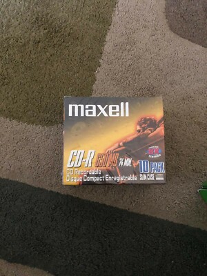 Maxell CD-R Blank Recordable Compact Discs Recordable 650 MB 74 Mins ...
