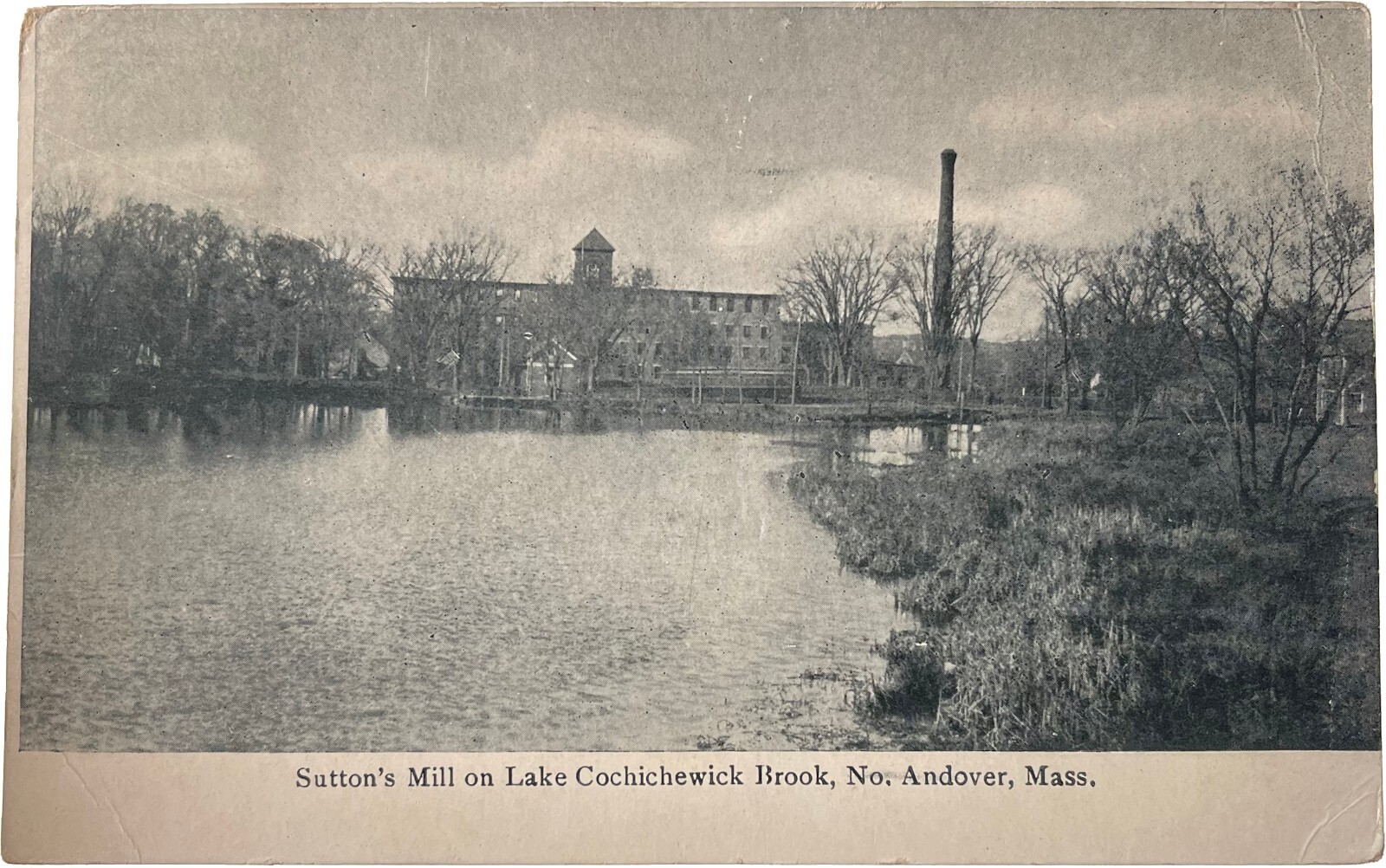 Andover's Mill Lake Cochichewick Brook North Andover, MA, vintage ...