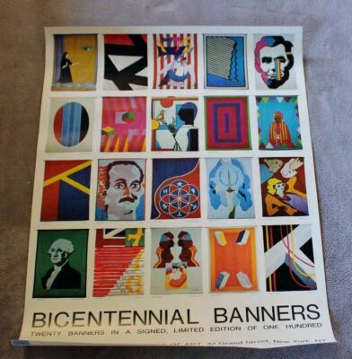 Bicentennial Banners 1976 Chuck Levitan Works of Art 20 Pix PROMO ...