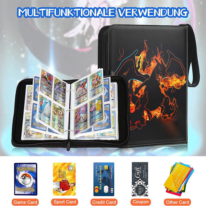 XXXL Sammelalbum für 400/900 Pokemon Karten 4-/9- Pocket Sammelmappe ...