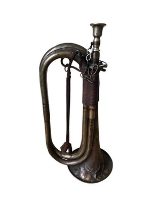 WW2 Japanese Bugle Trumpet Battle Horn With Cord IJA | eBay