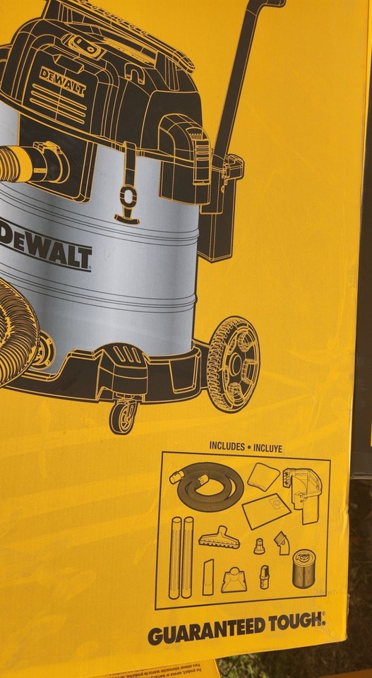 DEWALT 16 Gallon Poly Wet/Dry Shop Vacuum Cleaner Stainless w ...