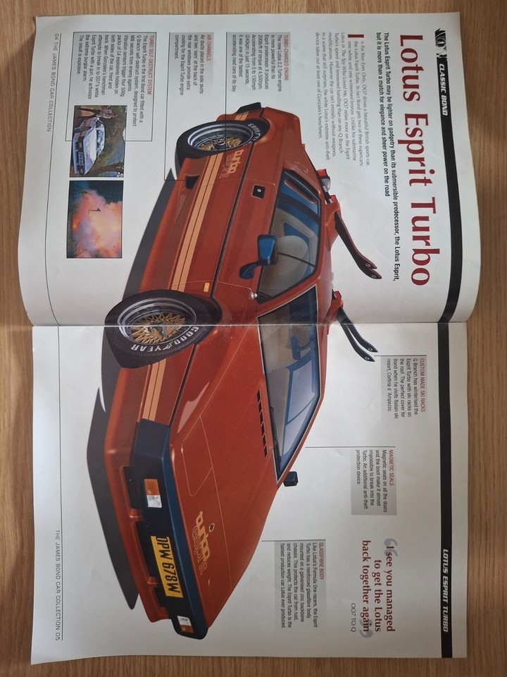 007 The James Bond Car Collection Mag #8 For Your Eyes Only LOTUS ...