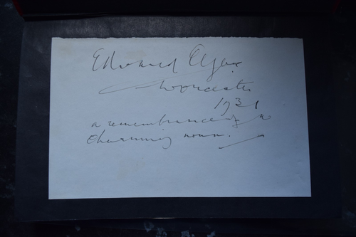 Edward Elgar autograph, original hand signed note 1931 | eBay UK