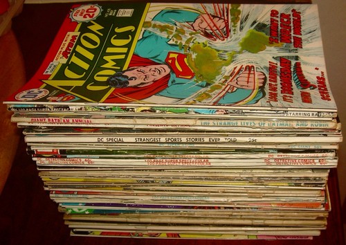 HUGE lot 69 DC Silver/Bronze Age comics BATMAN Detective SUPERMAN Isis ...