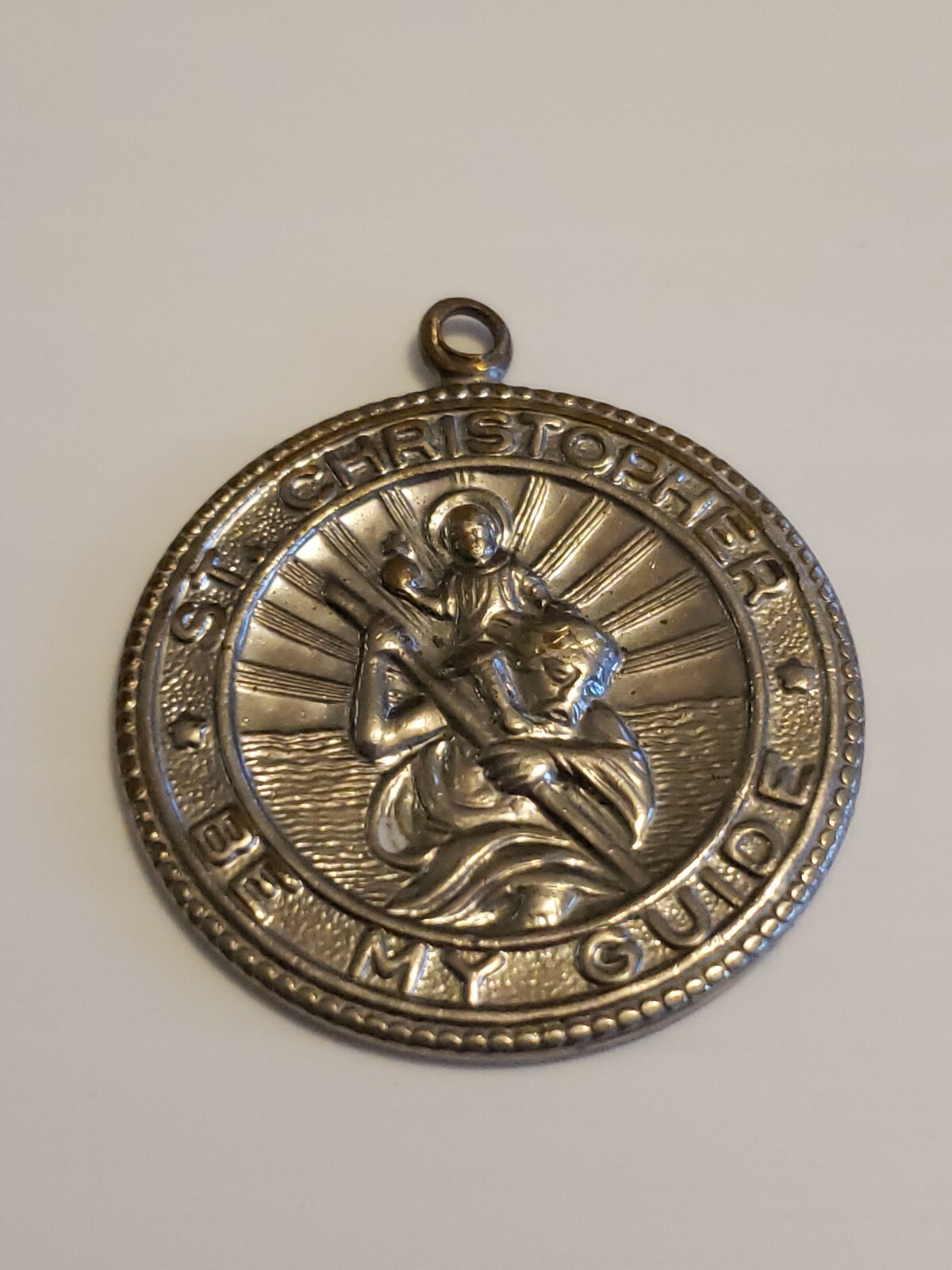 St Christopher Be My Guide Religious Medal Pendant Saint of Travelers ...