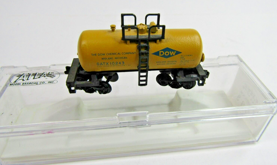 Atlas Model Railroad Co #3233 Dow Chemical Container Tank Car Single ...