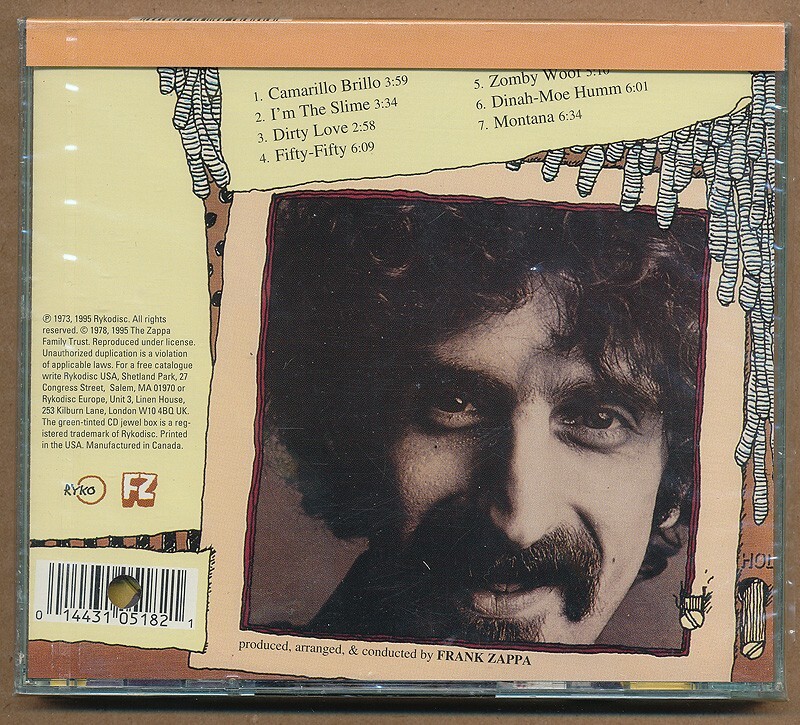 Frank Zappa - Over-nite Sensation RARE out of print CD '95 (SEALED ...